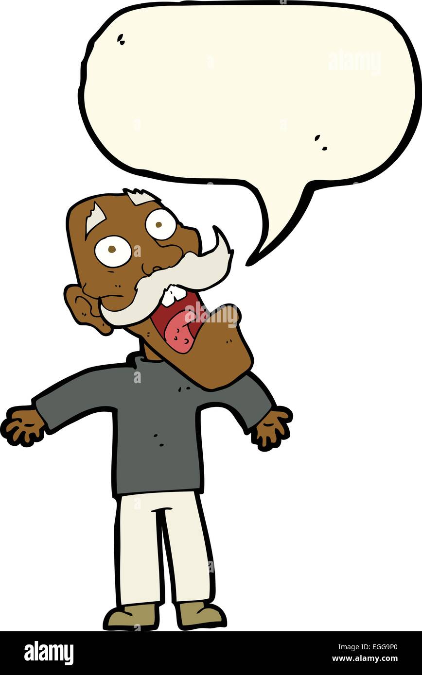 Cartoon terrified old man hi-res stock photography and images - Alamy