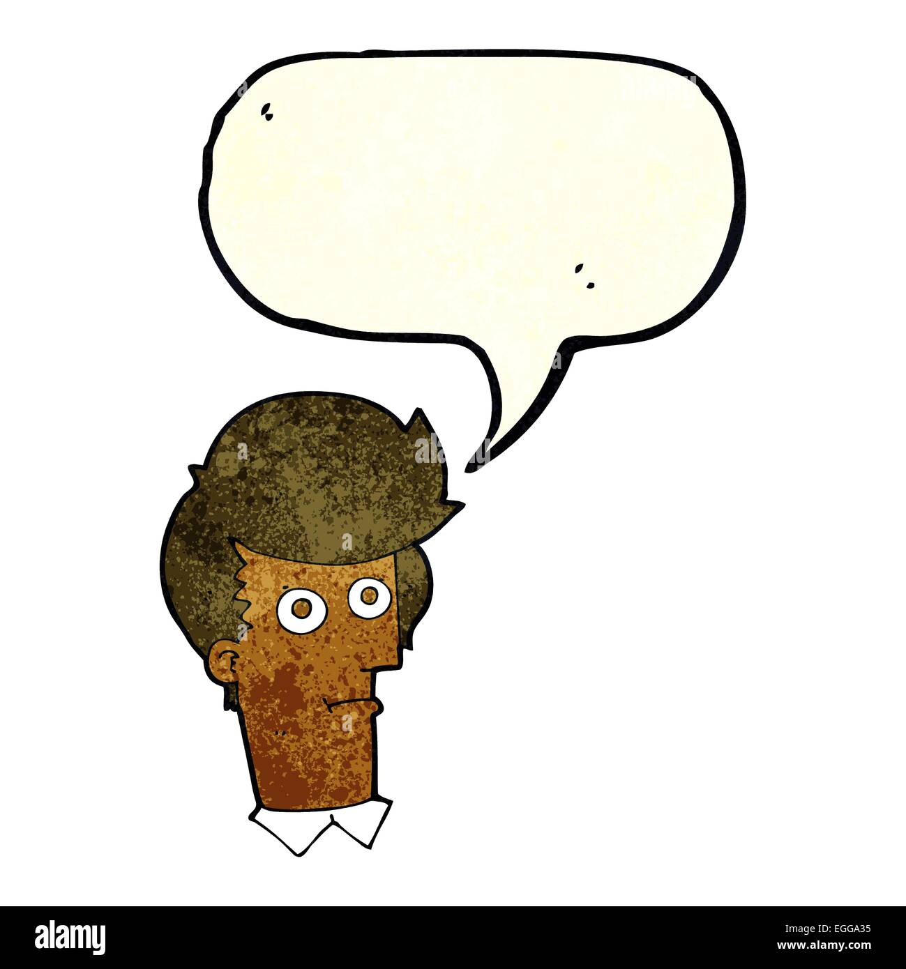 cartoon staring face with speech bubble Stock Vector Image & Art - Alamy