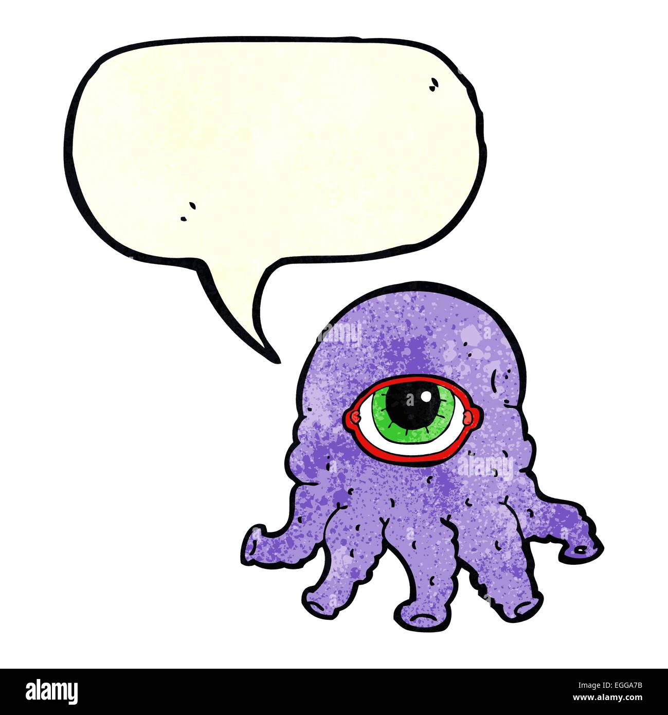 cartoon alien head with speech bubble Stock Vector Image & Art - Alamy