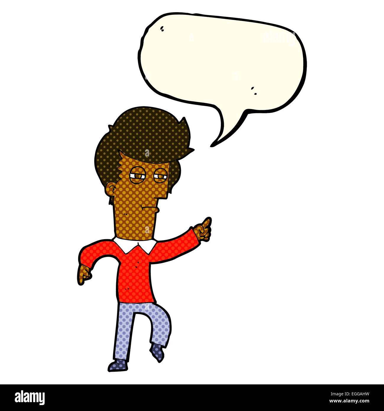 cartoon man accusing with speech bubble Stock Vector Image & Art - Alamy