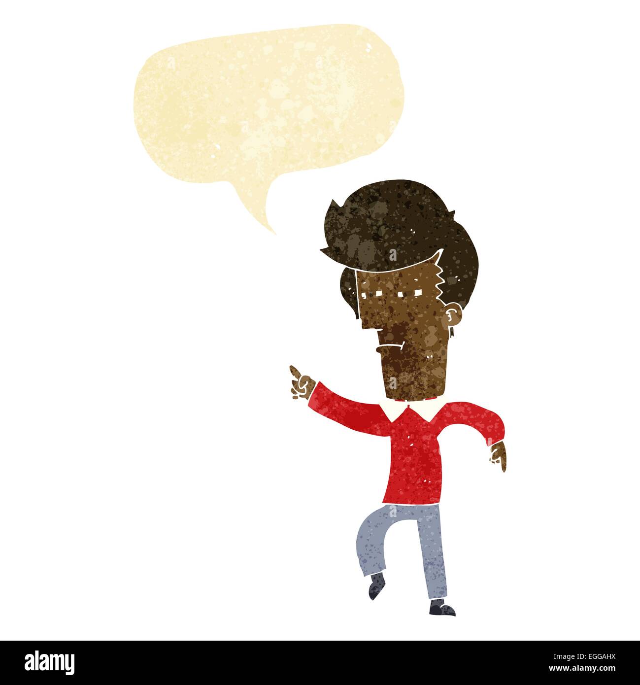 cartoon man accusing with speech bubble Stock Vector Image & Art - Alamy