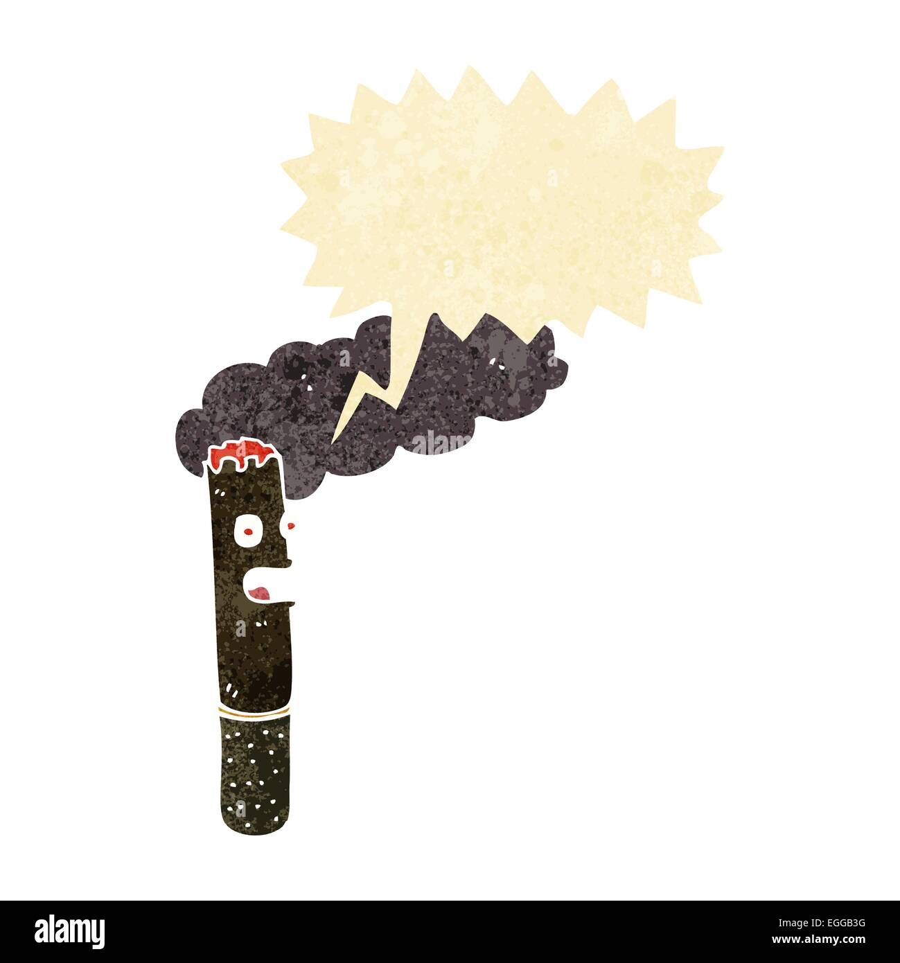 cartoon cigar with speech bubble Stock Vector Image & Art - Alamy