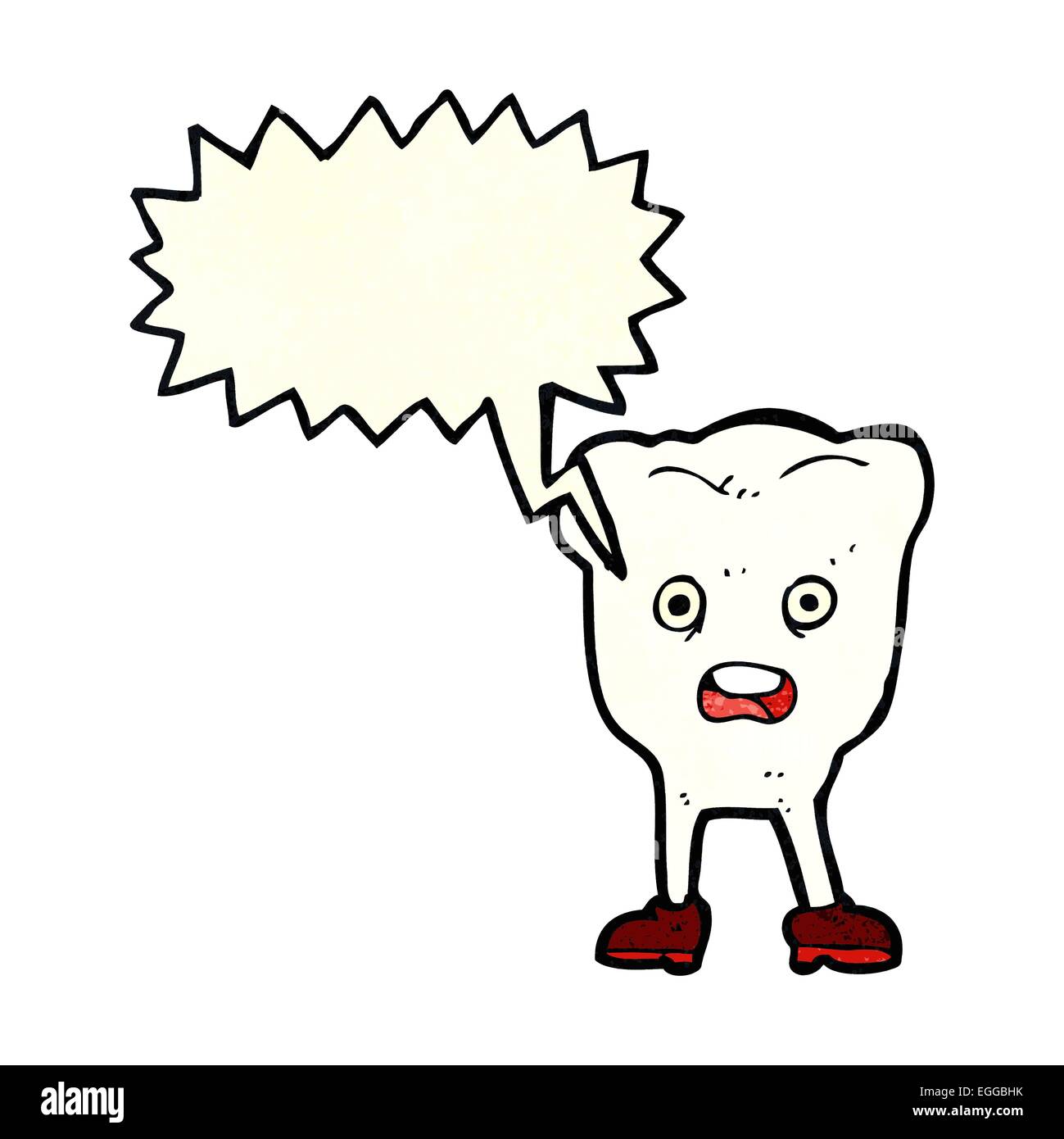 Cartoon funny tooth character bubble Cut Out Stock Images & Pictures ...