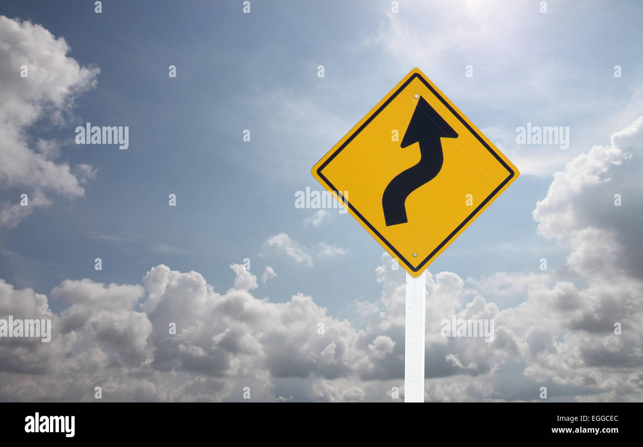 Traffic sign on a blue sky background Stock Photo - Alamy
