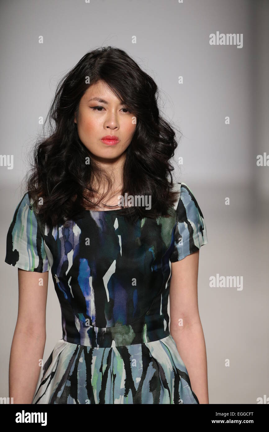 A model on the runway at the FTL Moda fashion show during Mercedes-Benz ...