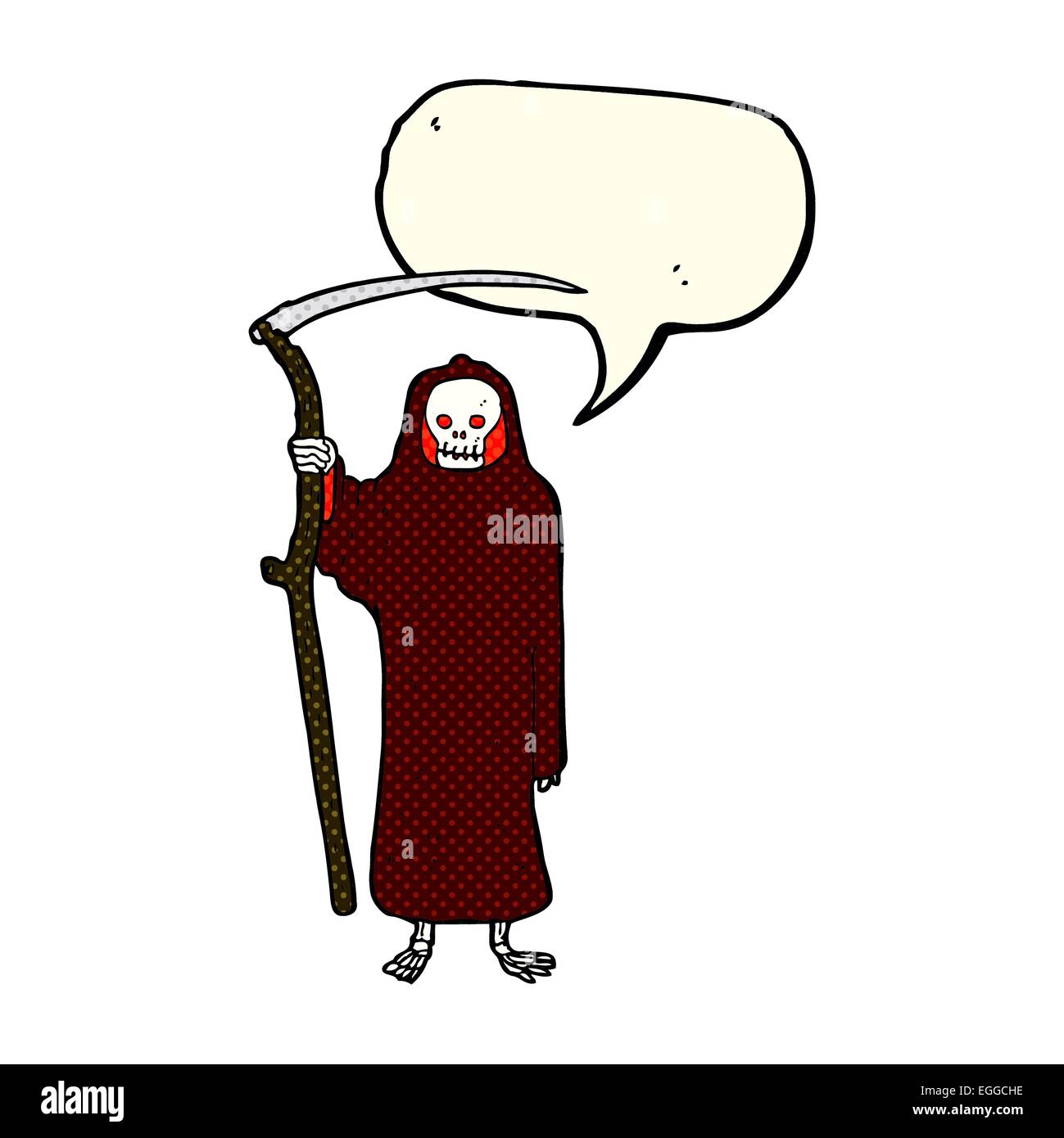 death cartoon with speech bubble Stock Vector Image & Art - Alamy