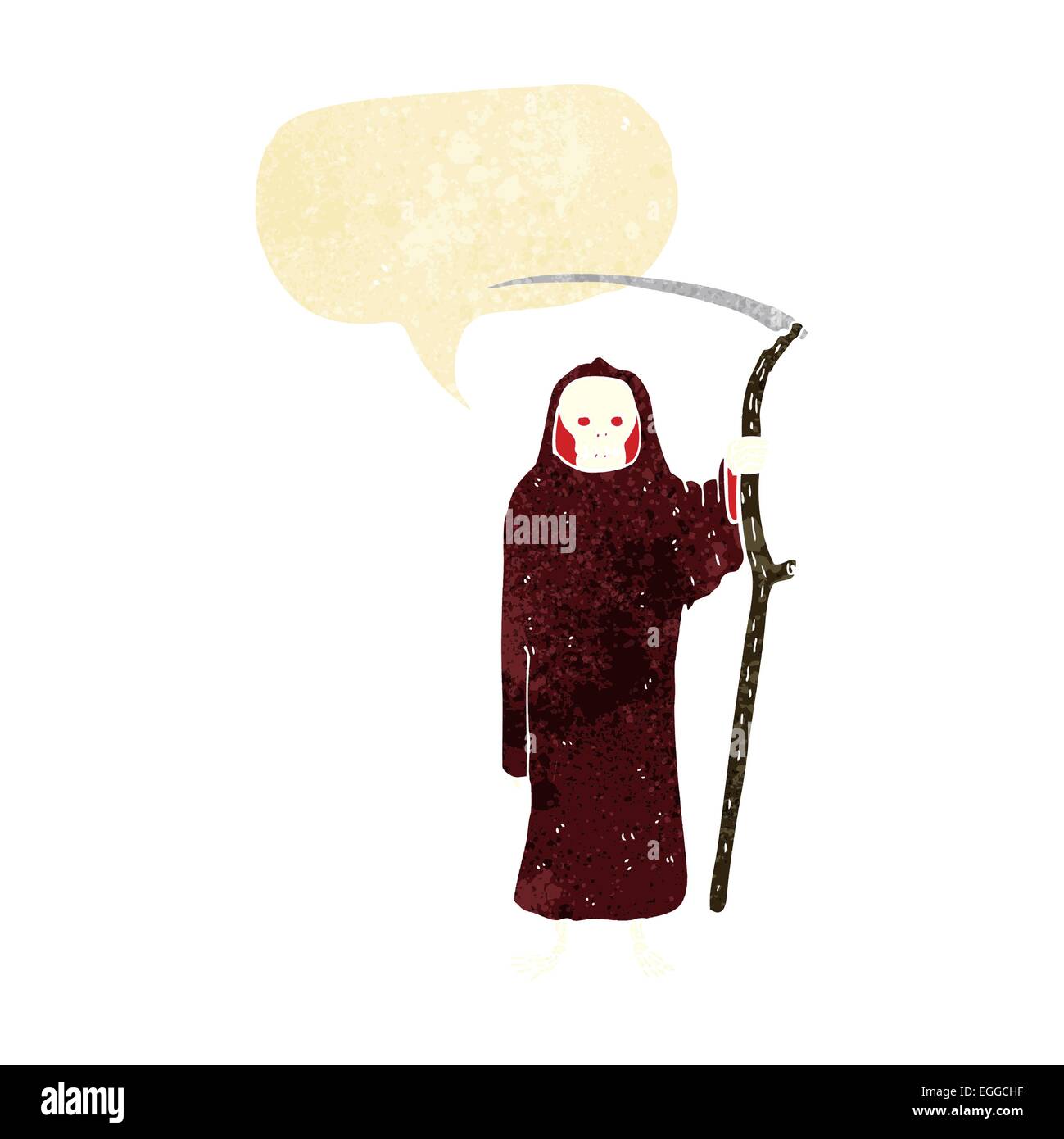 death cartoon with speech bubble Stock Vector Image & Art - Alamy