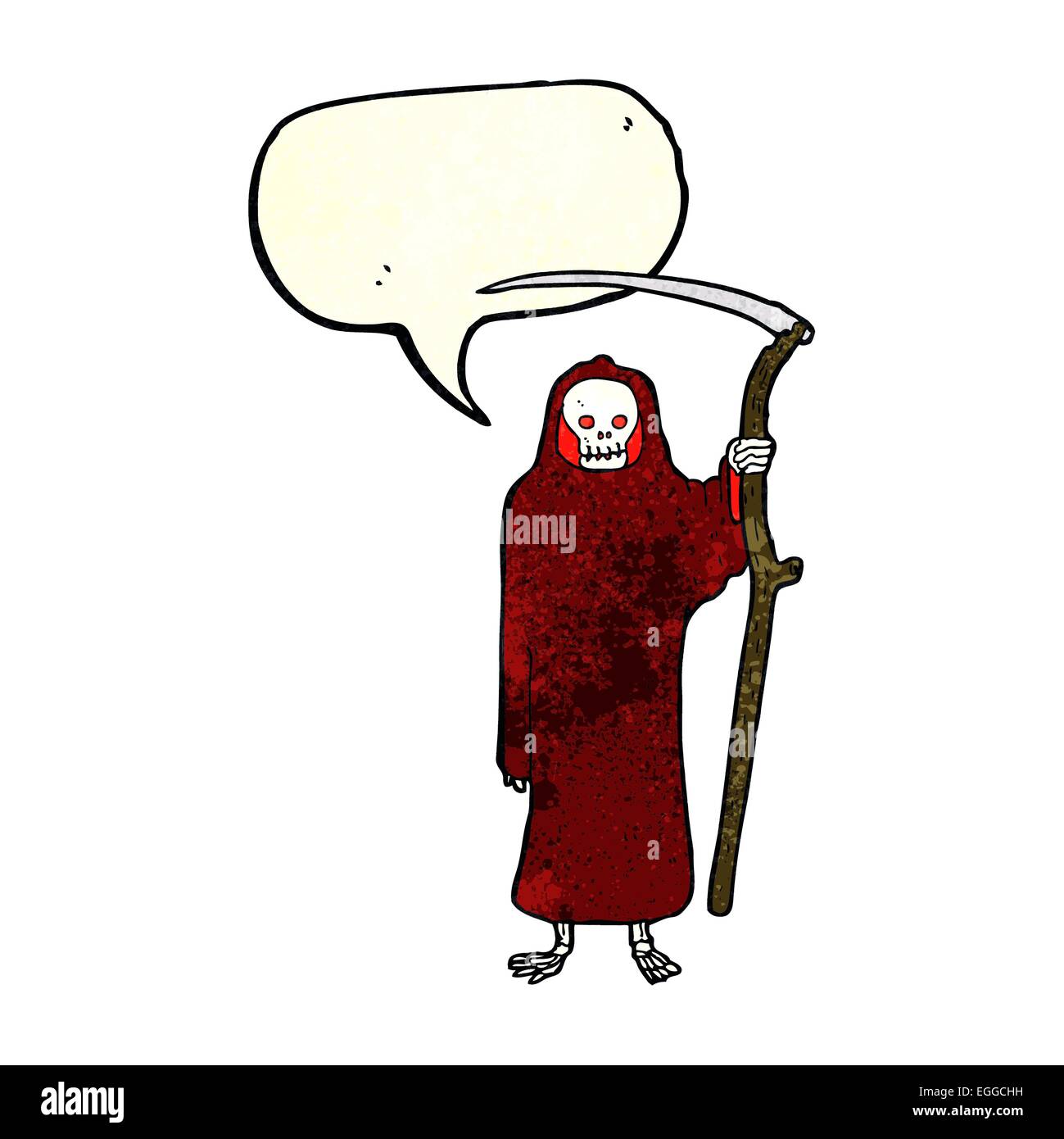 death cartoon with speech bubble Stock Vector Image & Art - Alamy