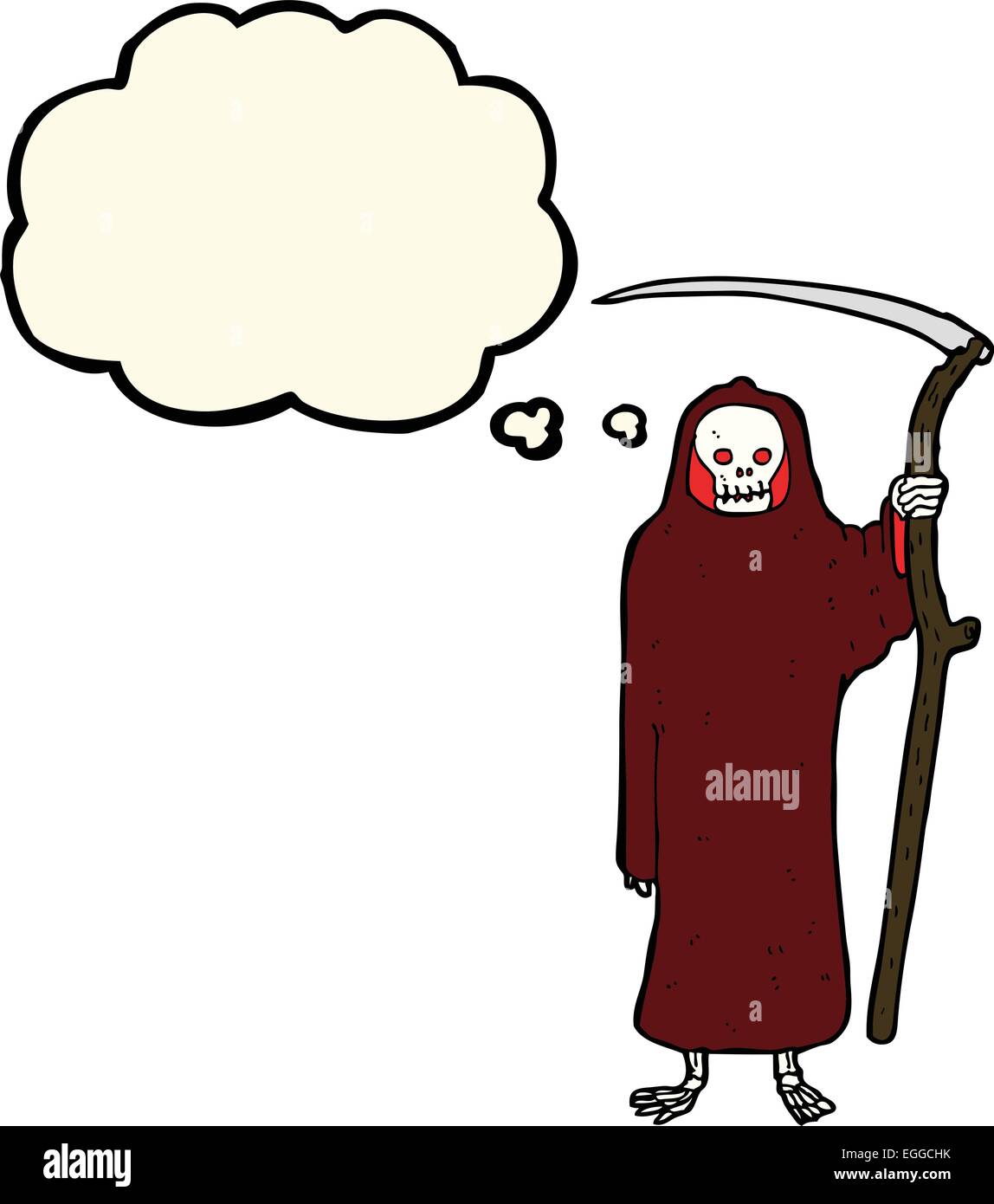 death cartoon with thought bubble Stock Vector Image & Art - Alamy