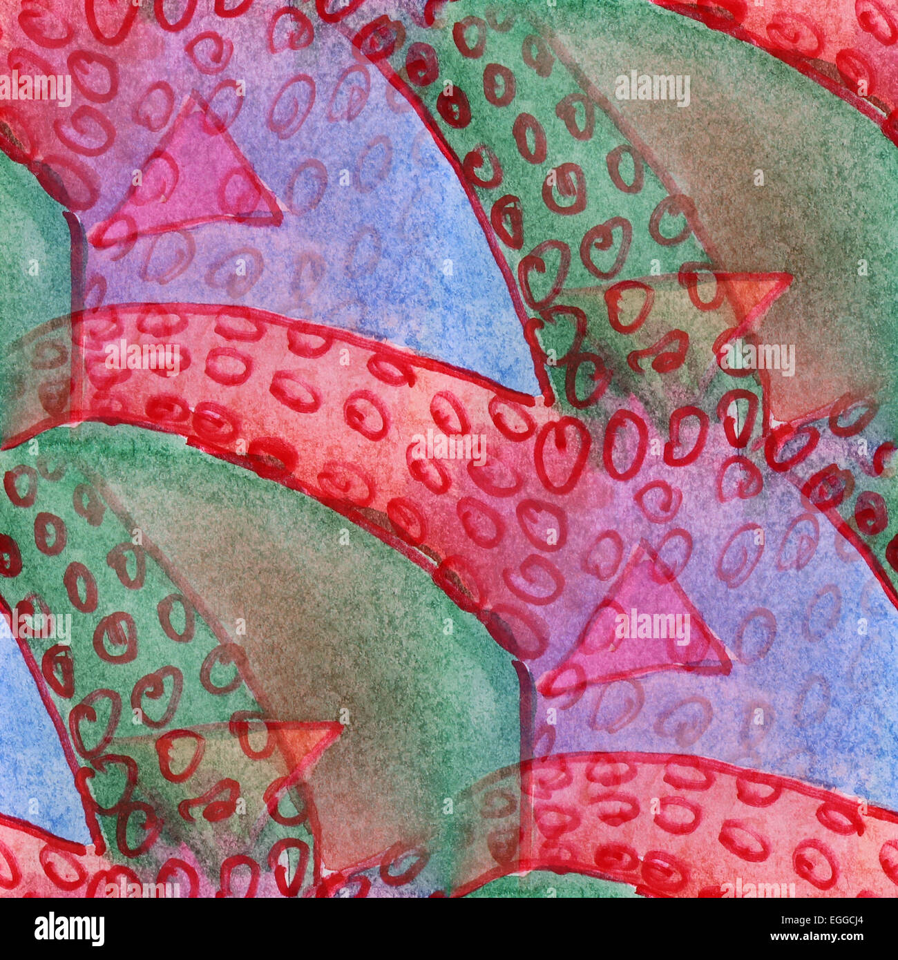 blots pink seabed watercolor painting seamless background Stock Photo ...