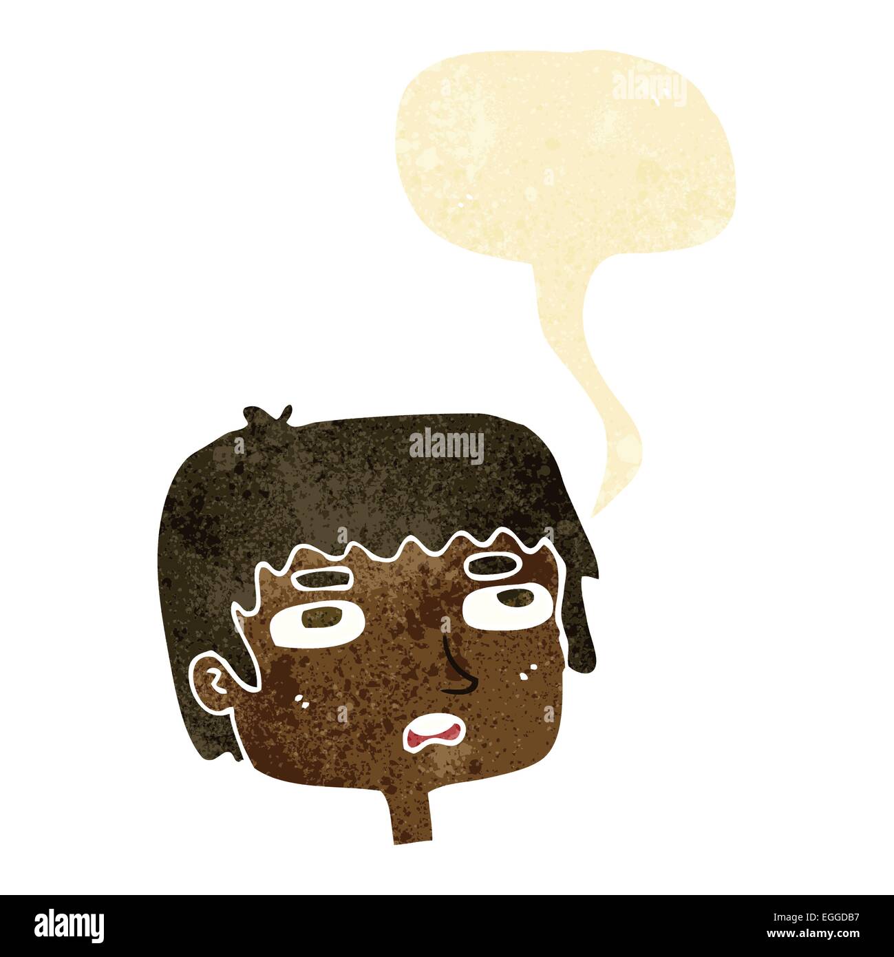 cartoon unhappy face with speech bubble Stock Vector Image & Art - Alamy