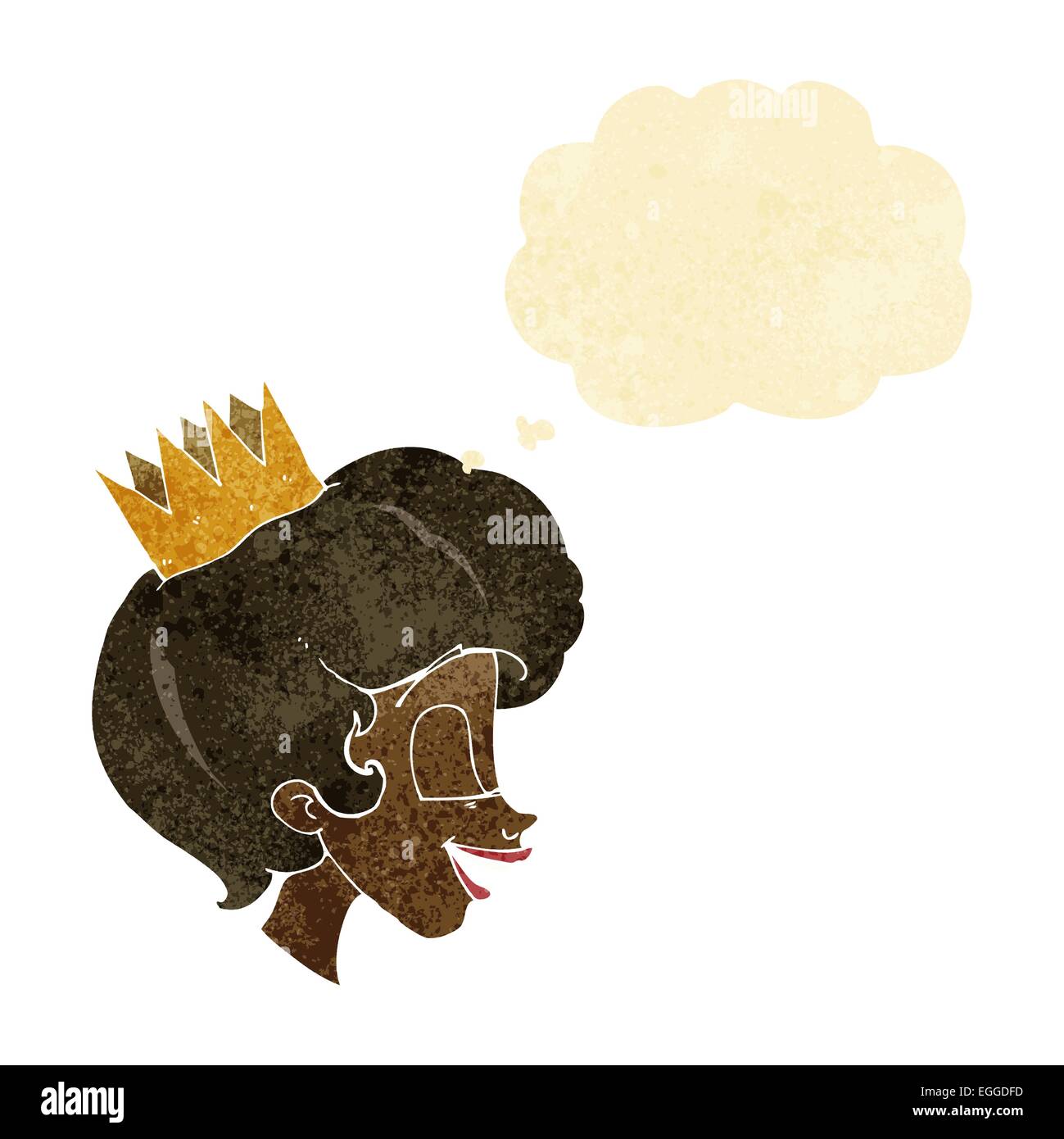 cartoon princess with thought bubble Stock Vector Image & Art - Alamy