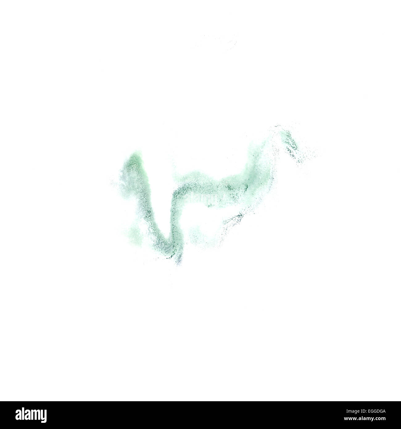 ink blot green splatter background isolated on white hand paint Stock ...