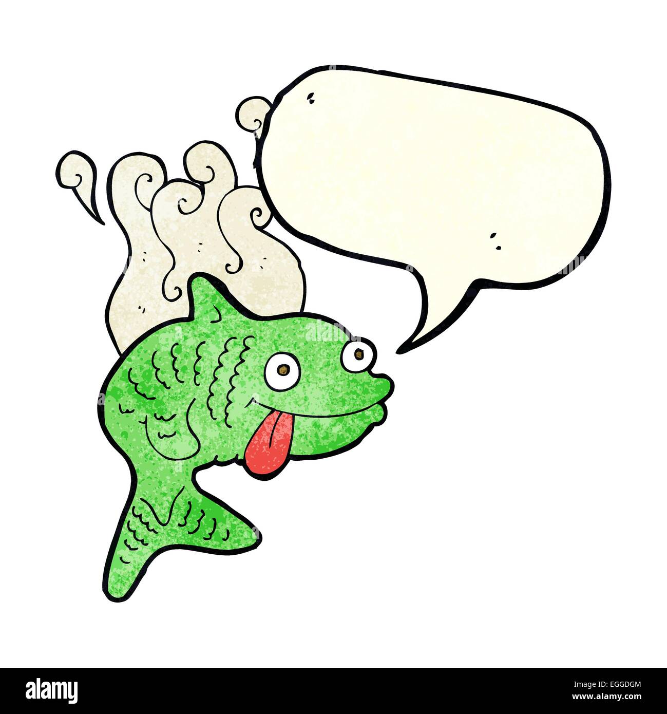 cartoon smelly fish with speech bubble Stock Vector Image & Art - Alamy