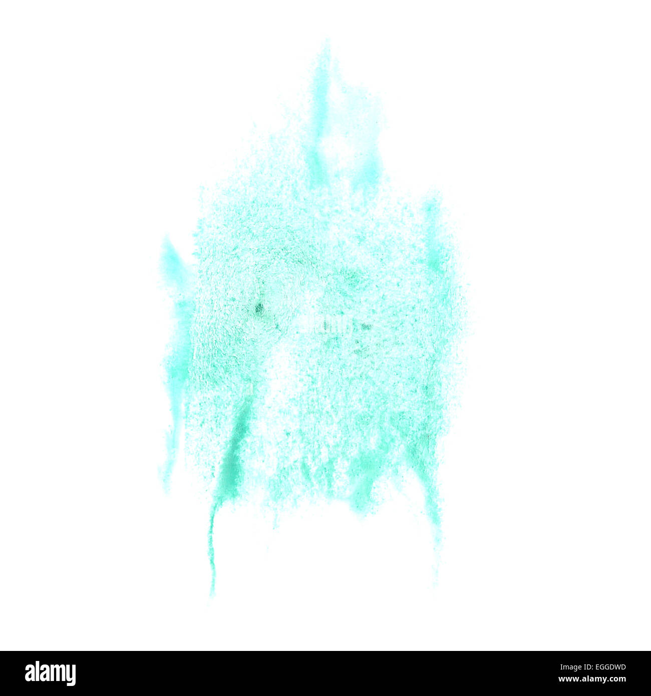 ink blot green splatter background isolated on white hand painte Stock ...