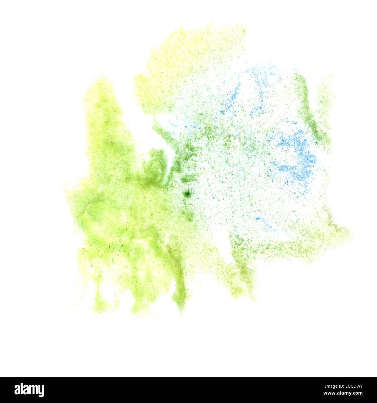 ink blot green, gray. splatter background isolated on white hand Stock ...