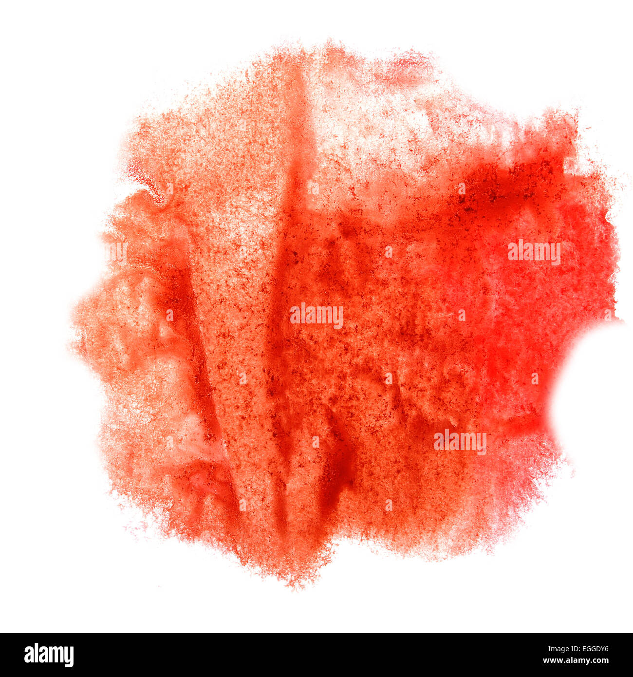 ink blot red splatter background isolated on white hand painted Stock ...