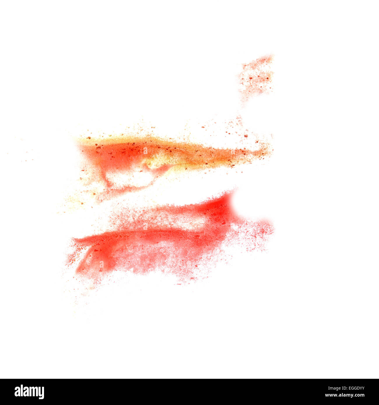 ink blot red, orange.. splatter background isolated on white han Stock ...