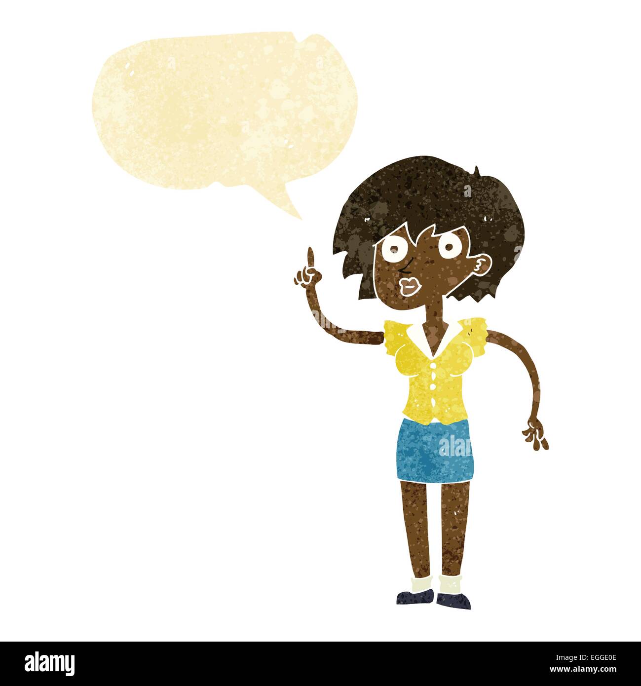 cartoon woman with question with speech bubble Stock Vector Image & Art ...