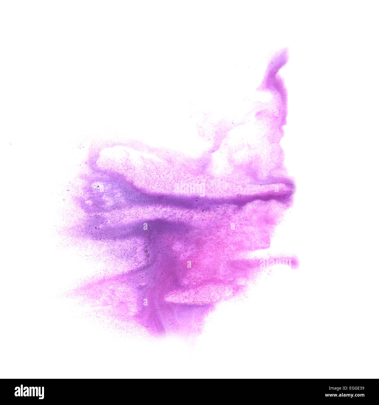 ink blot splatter purple background isolated on white hand paint Stock ...