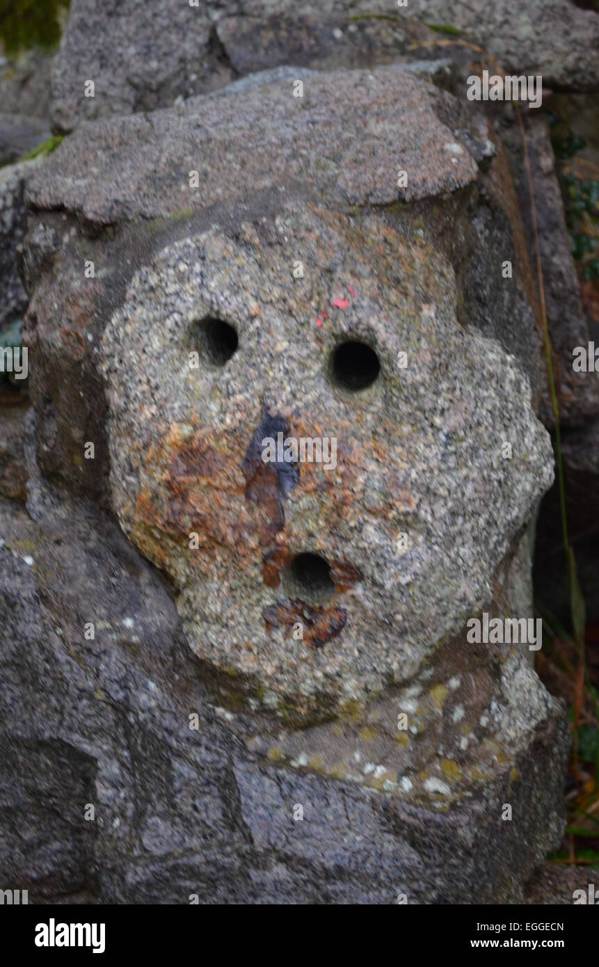 Beachcomber Art, Rock Face Stock Photo - Alamy