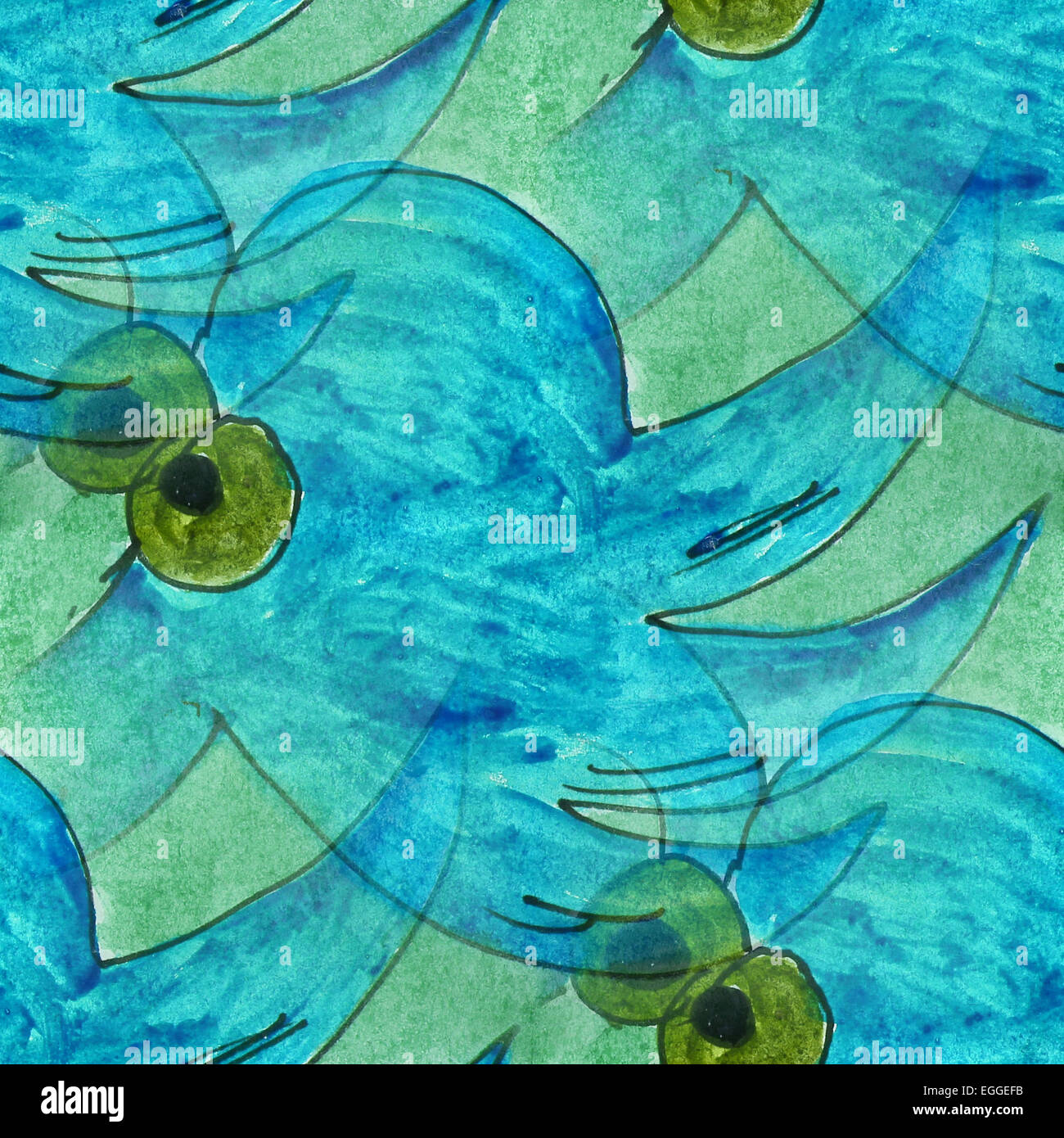 ink blue monster blot splatter background isolated on white han Stock ...