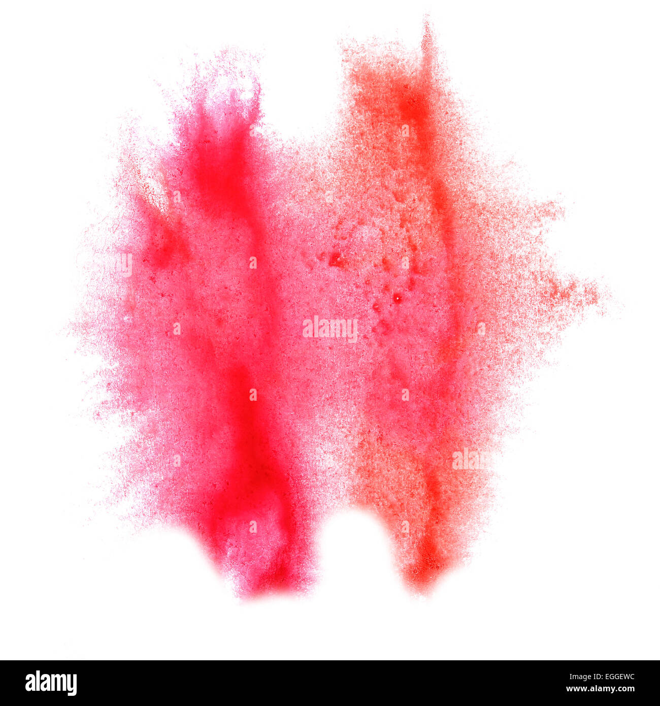 ink pink blot splatter background isolated on white hand painte Stock ...