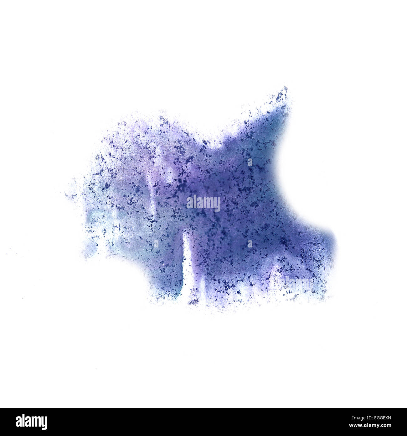 ink purple blot splatter background isolated on white hand paint Stock ...