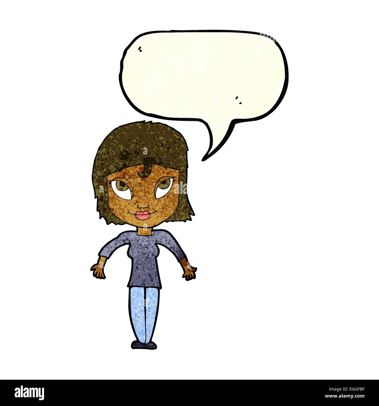Cartoon girl shrugging shoulders hi-res stock photography and images ...