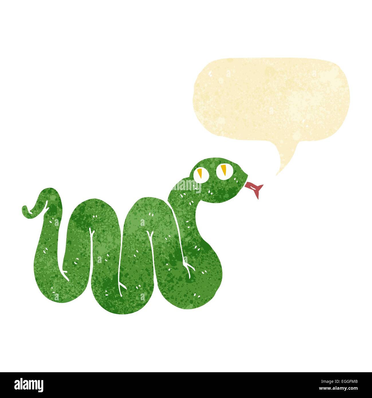 funny cartoon snake with speech bubble Stock Vector Image & Art - Alamy