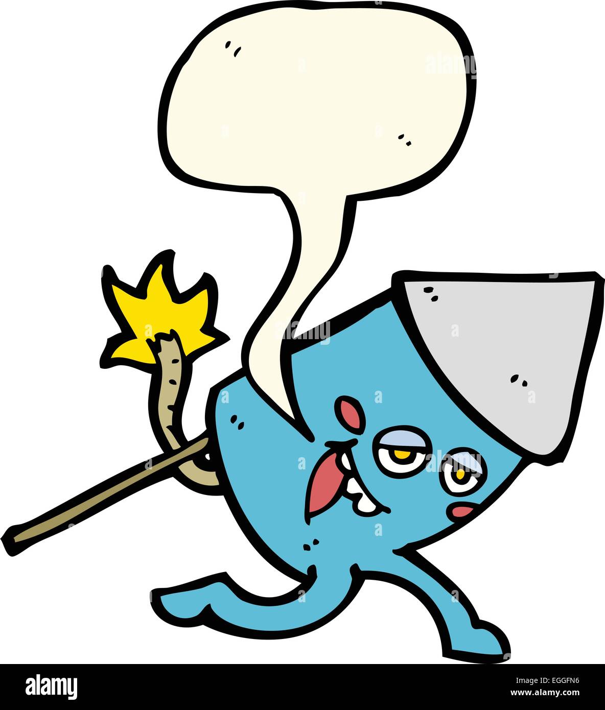 cartoon funny firework character with speech bubble Stock Vector Image ...