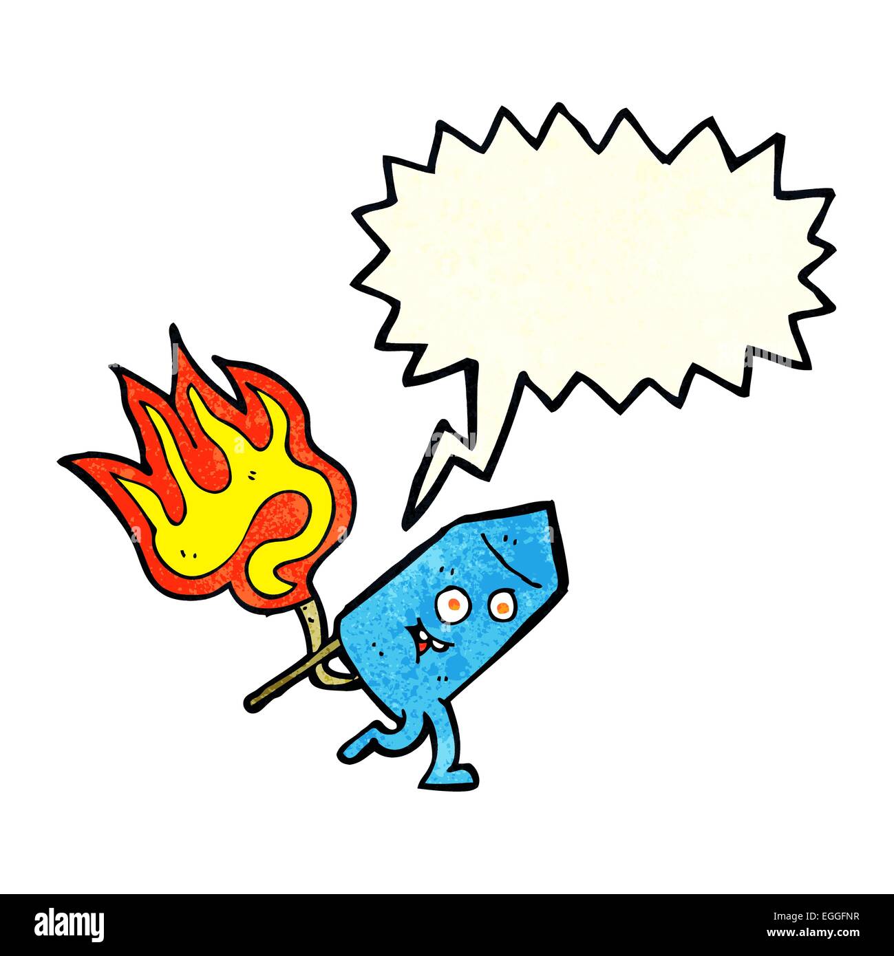 cartoon funny firework character with speech bubble Stock Vector Image ...