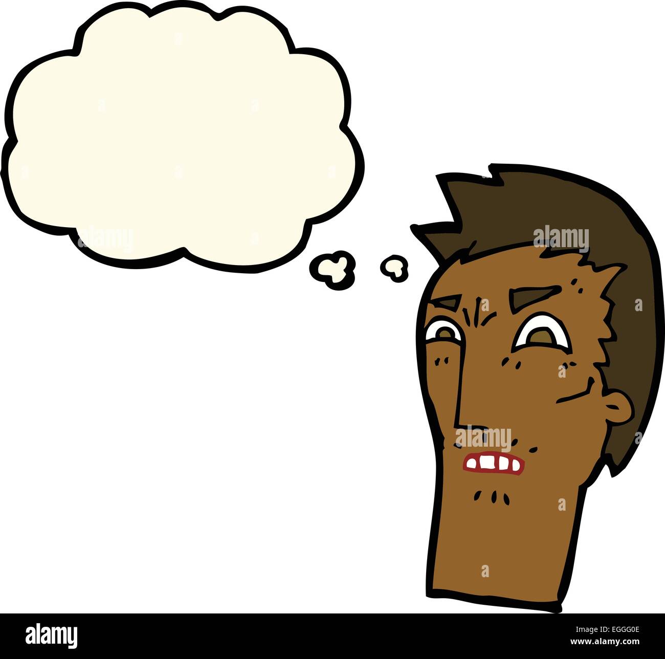 cartoon angry face with thought bubble Stock Vector Image & Art - Alamy