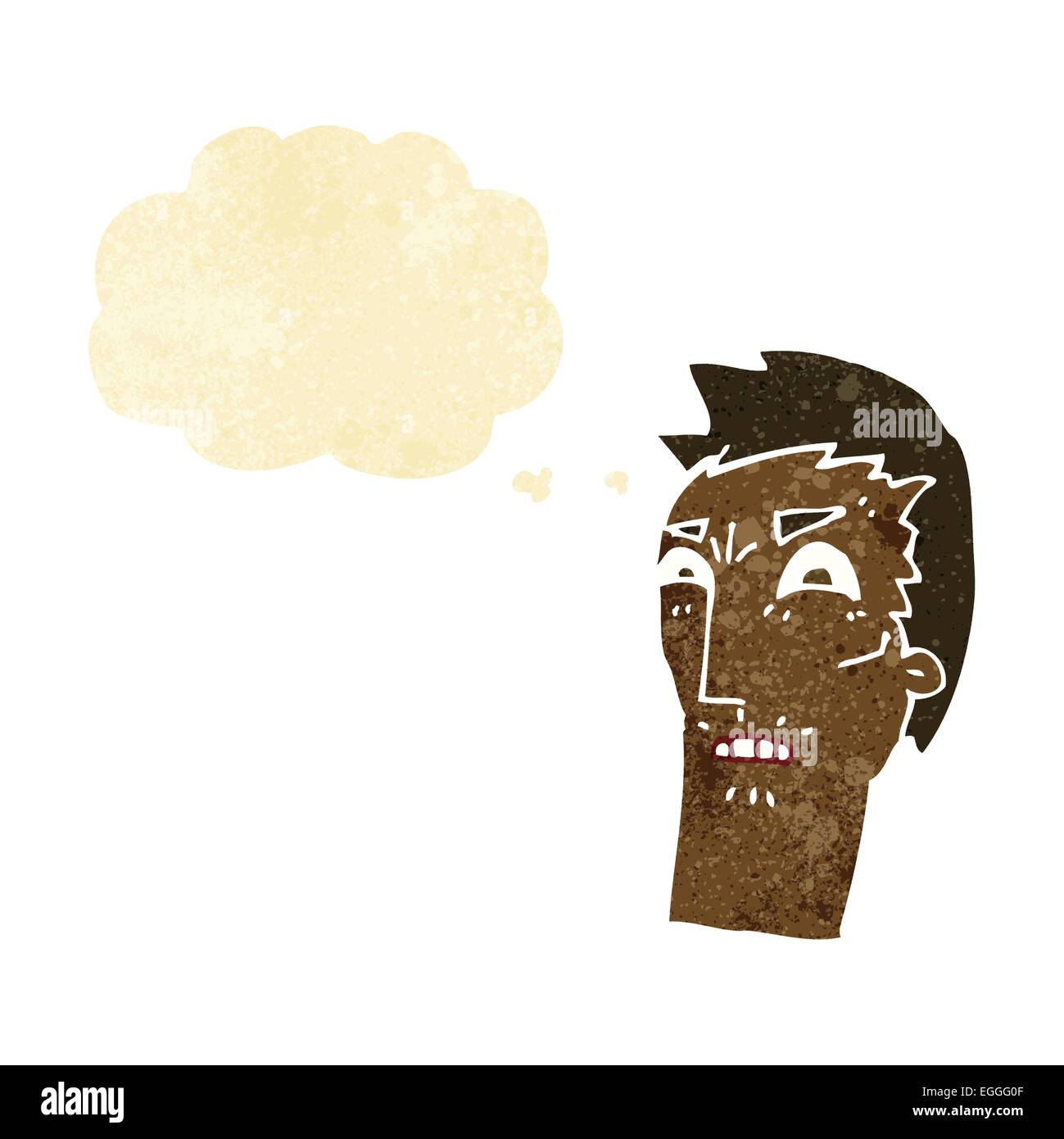 cartoon angry face with thought bubble Stock Vector Image & Art - Alamy