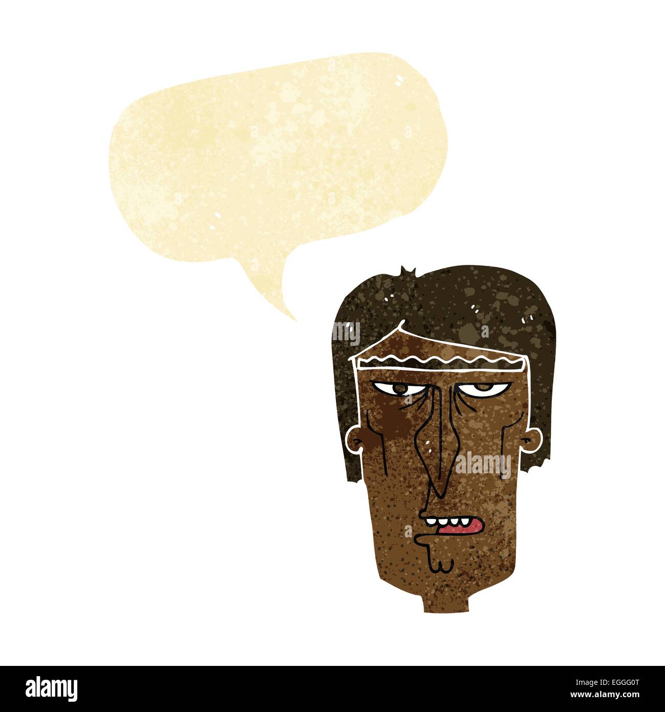 cartoon angry face with speech bubble Stock Vector Image & Art - Alamy