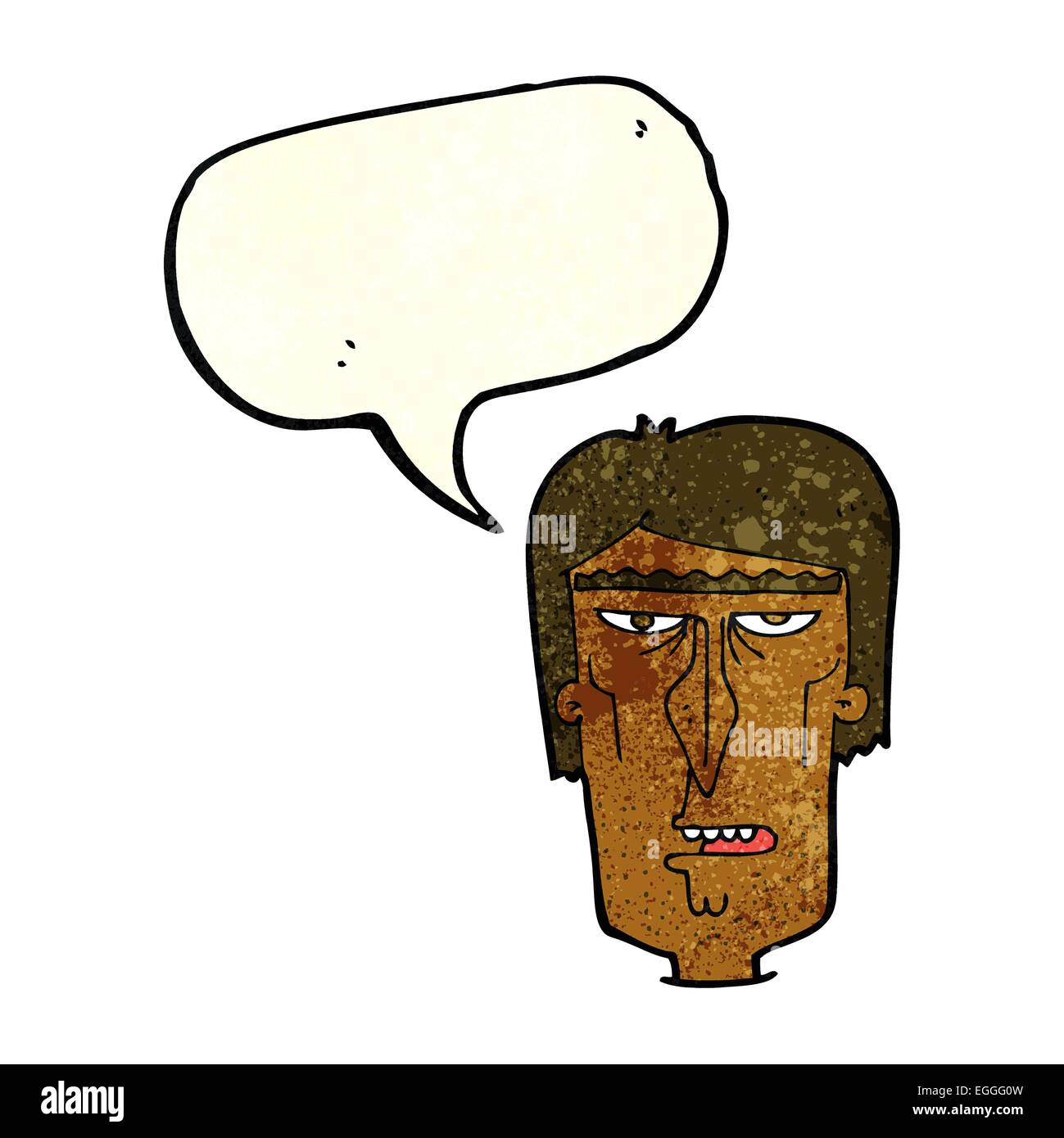 cartoon angry face with speech bubble Stock Vector Image & Art - Alamy