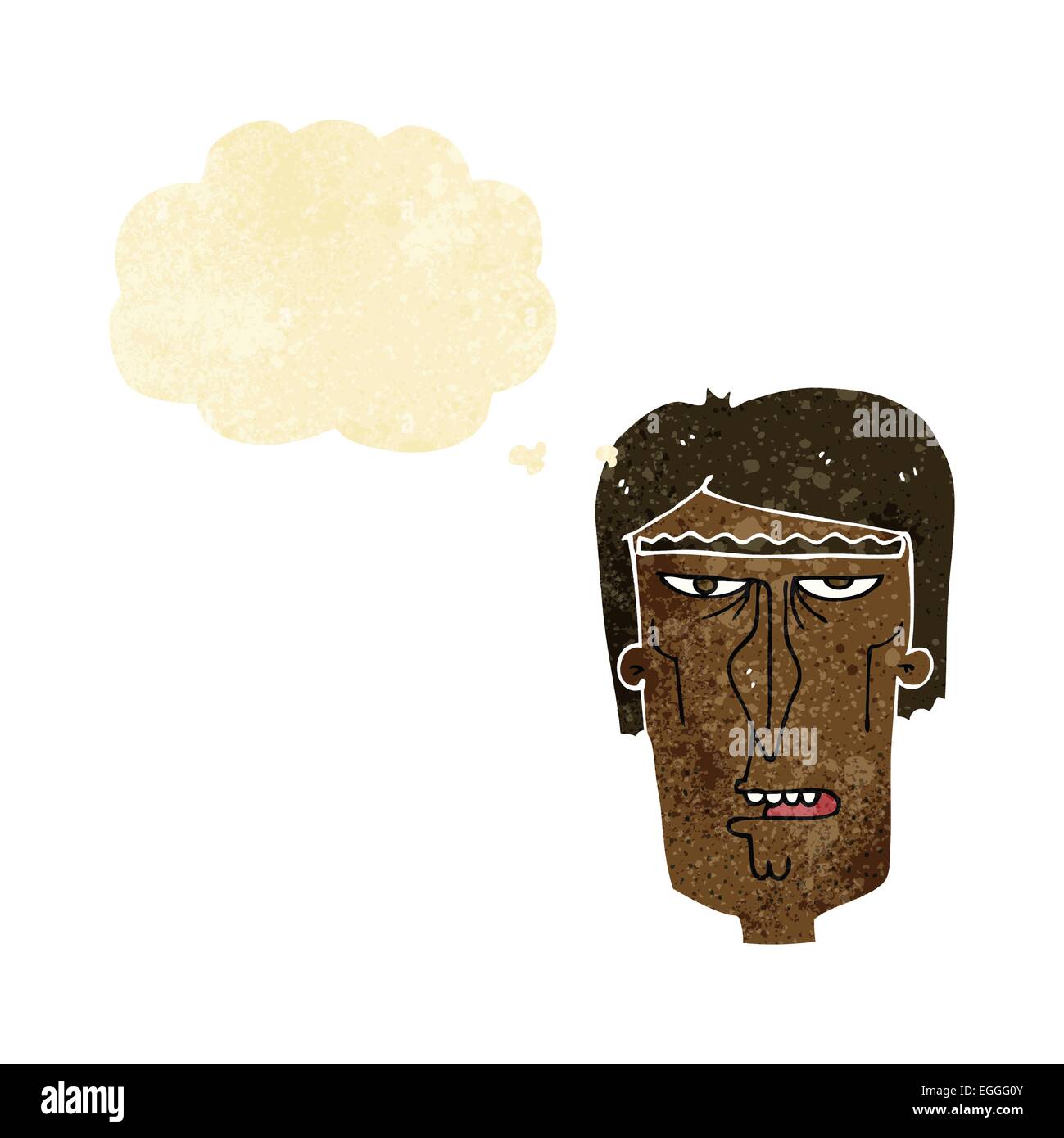 Cartoon angry face thought bubble hi-res stock photography and images ...