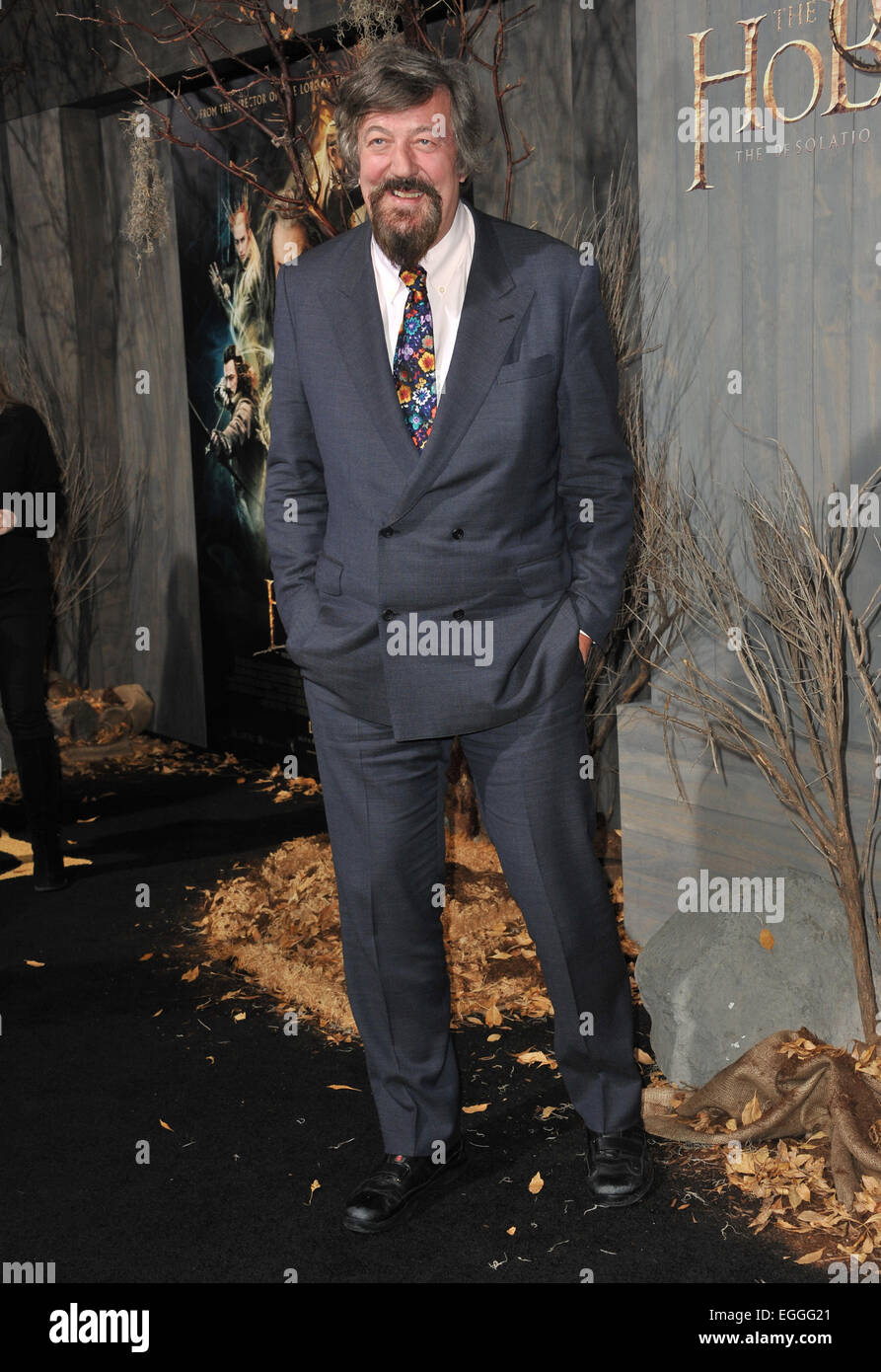 LOS ANGELES, CA - DECEMBER 2, 2013: Stephen Fry at the Los Angeles ...