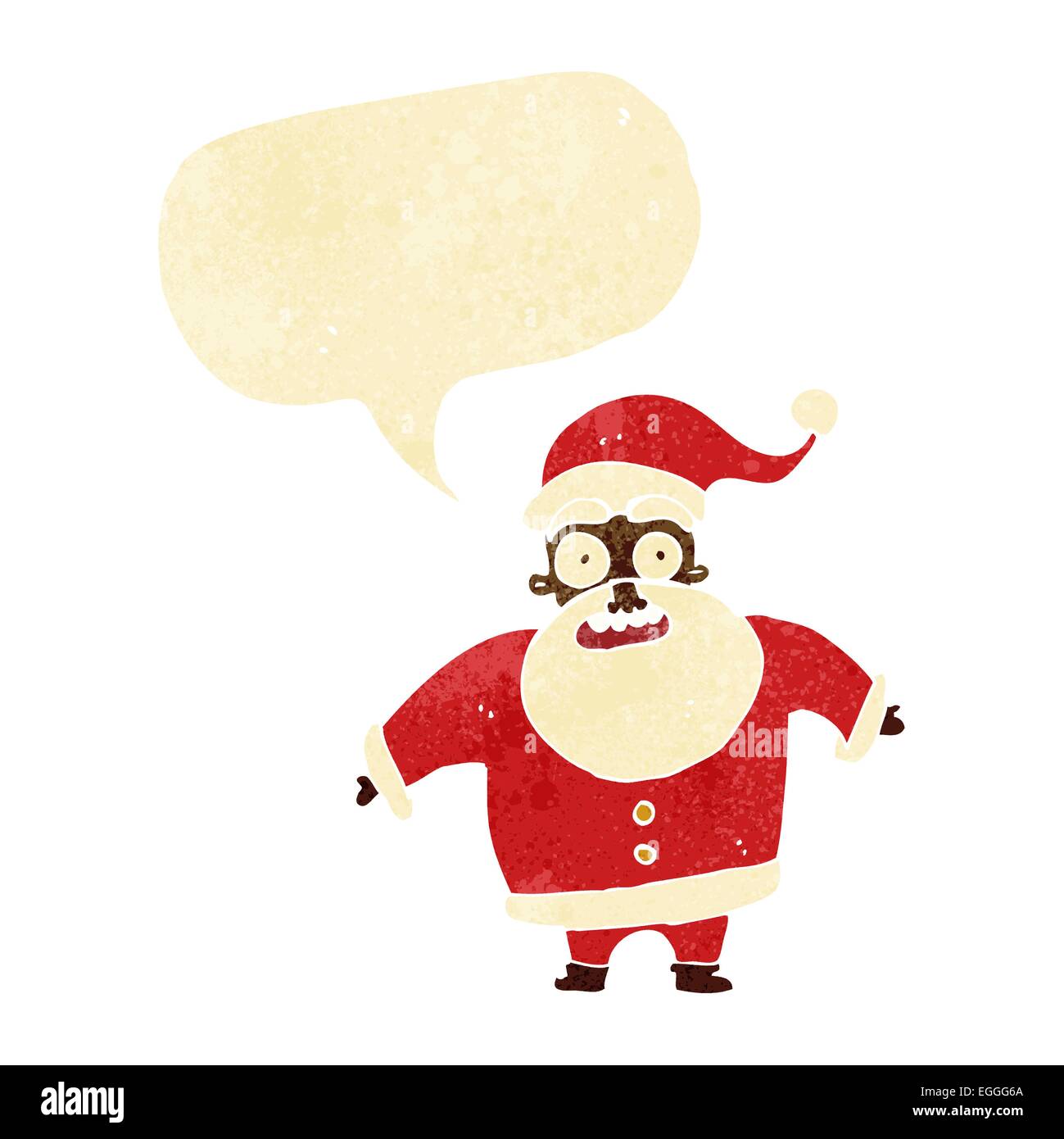 cartoon shocked santa claus with speech bubble Stock Vector Image & Art ...