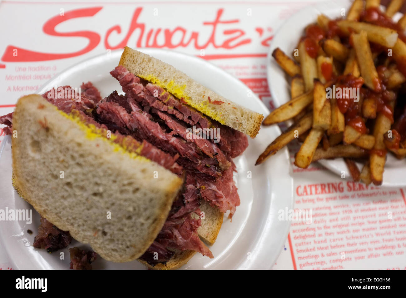 Montreal style smoked meat hi-res stock photography and images - Alamy