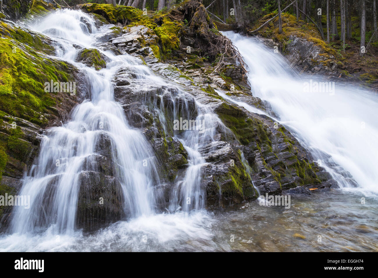 Kananaskis and canada waterfall hi-res stock photography and images - Alamy