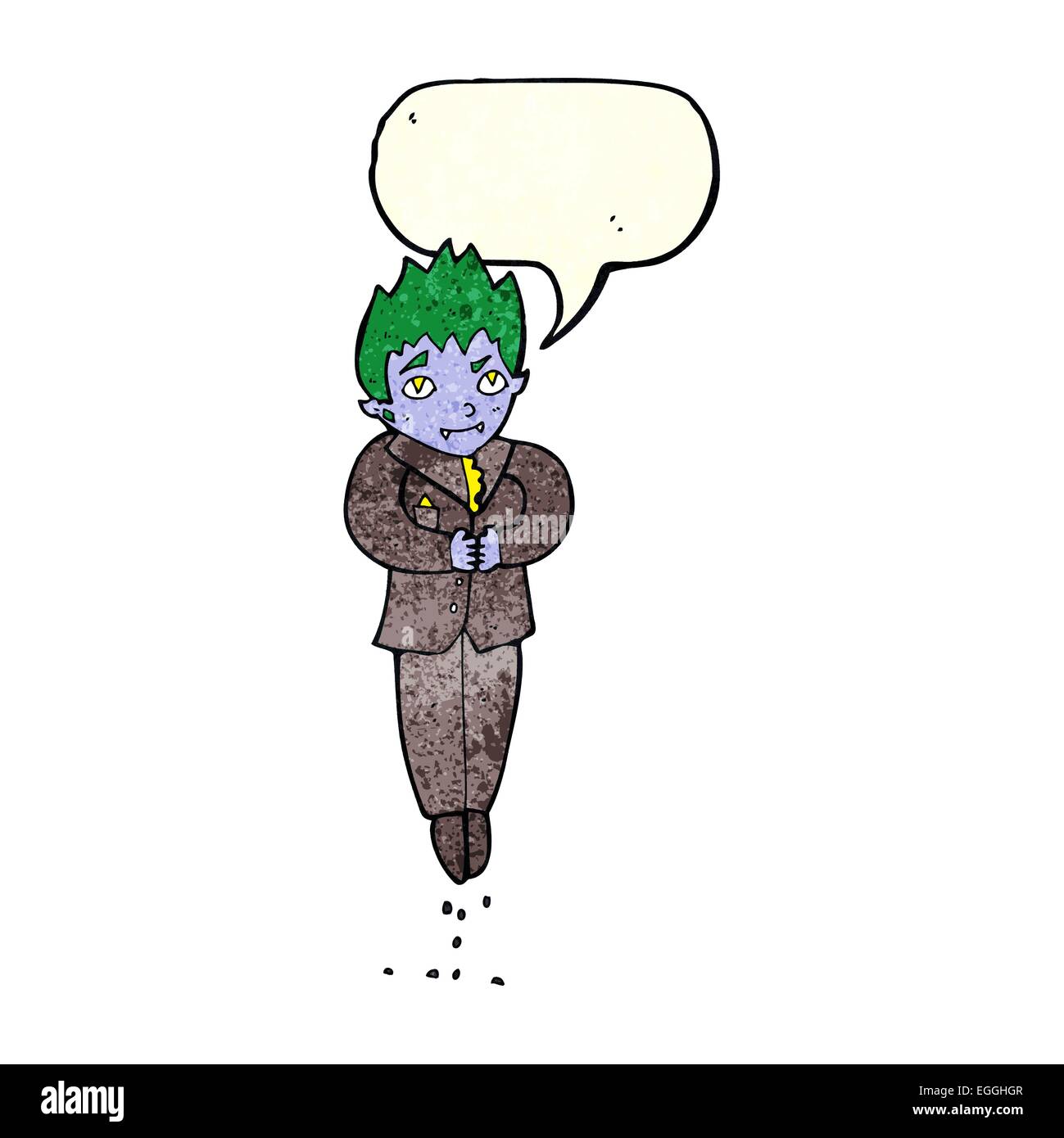cartoon floating vampire with speech bubble Stock Vector Image & Art ...