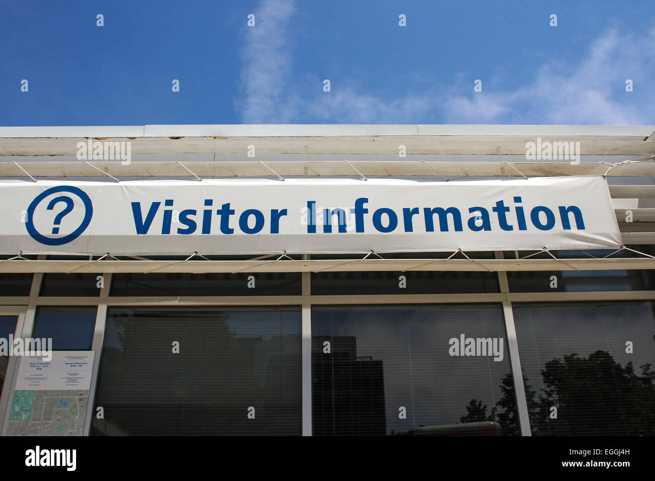 The visitor information building on the waterfront in Halifax, N.S ...