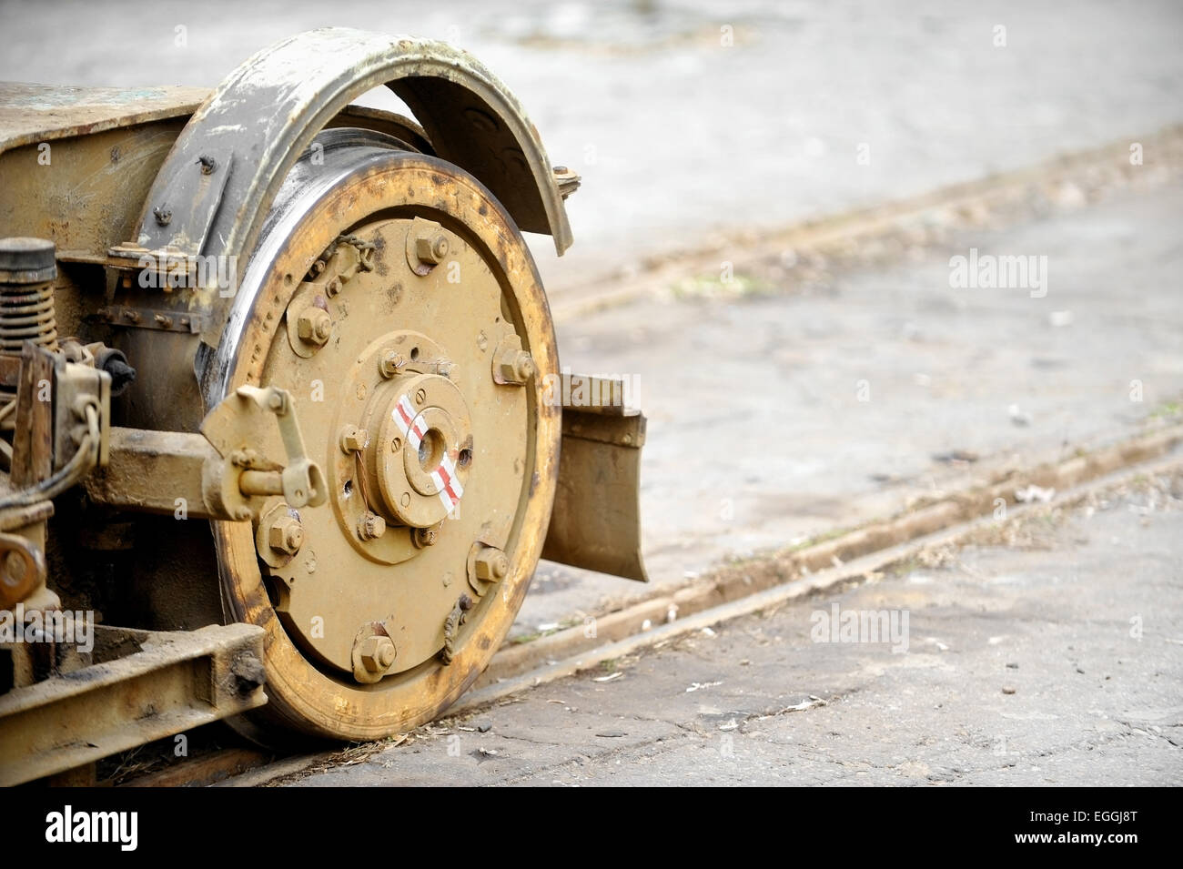 Tram wheels hi-res stock photography and images - Alamy