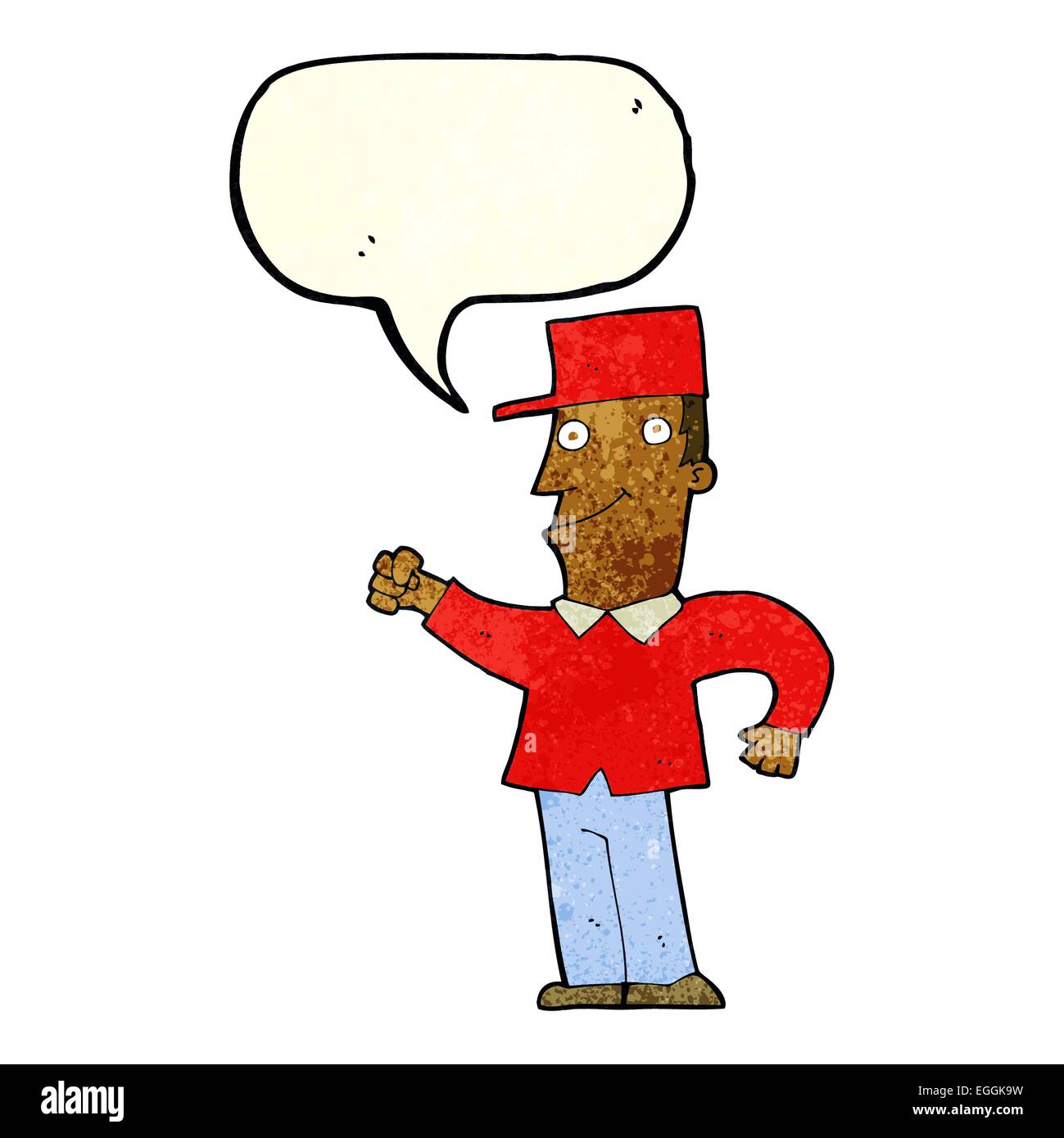 Cartoon man punching air hi-res stock photography and images - Alamy