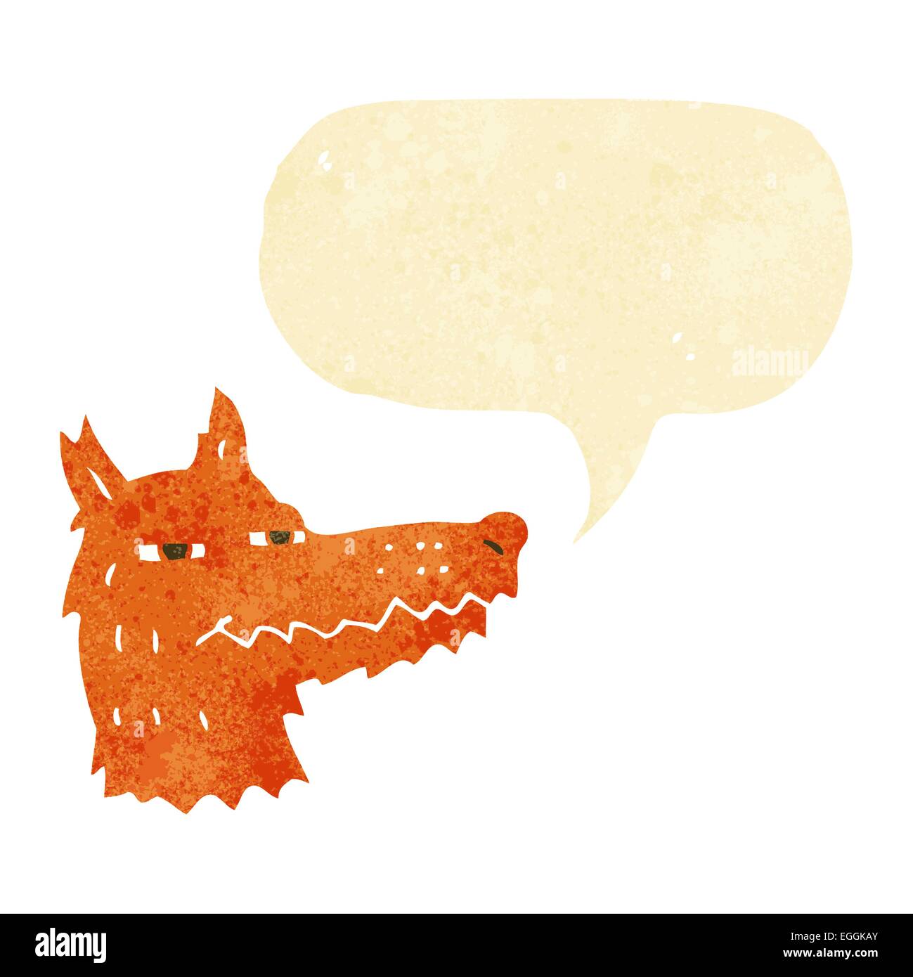 cartoon smug fox face with speech bubble Stock Vector Image & Art - Alamy