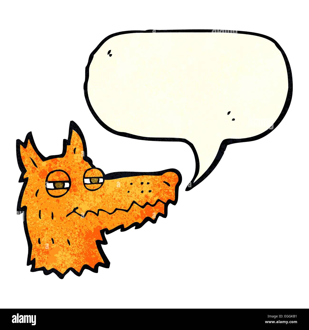 cartoon smug fox face with speech bubble Stock Vector Image & Art - Alamy