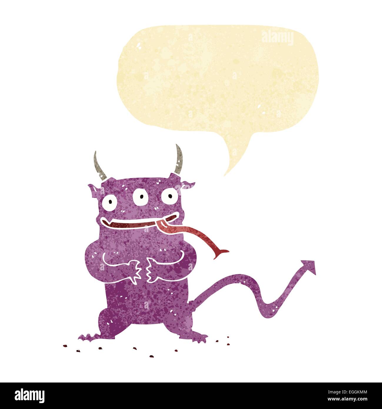 Cartoon demon speech bubble hi-res stock photography and images - Alamy