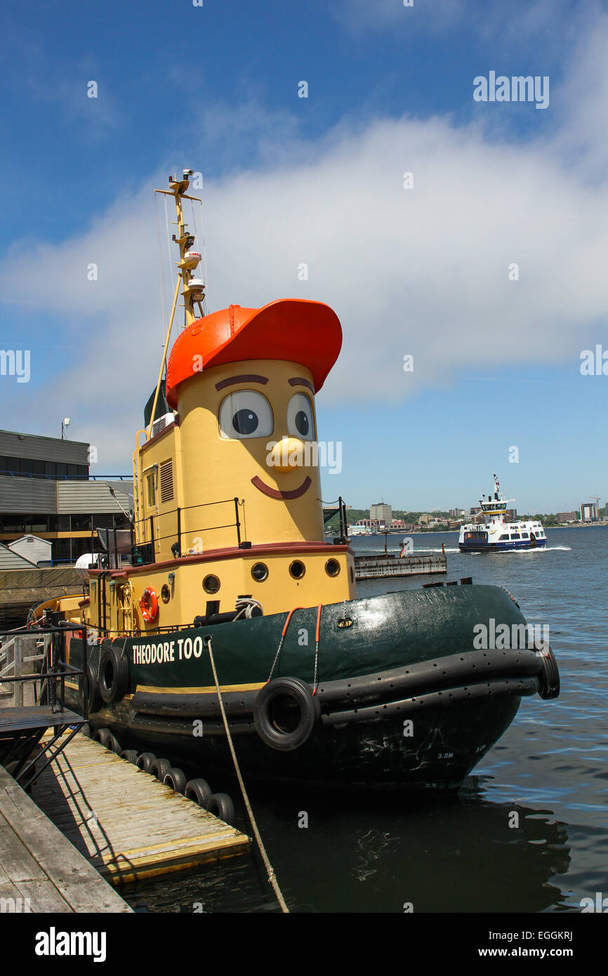 Theodore Tugboat docked at the waterfront in Halifax, N.S Stock Photo ...