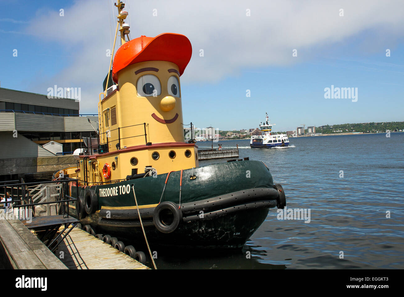 Theodore Tugboat docked at the waterfront in Halifax, N.S Stock Photo ...